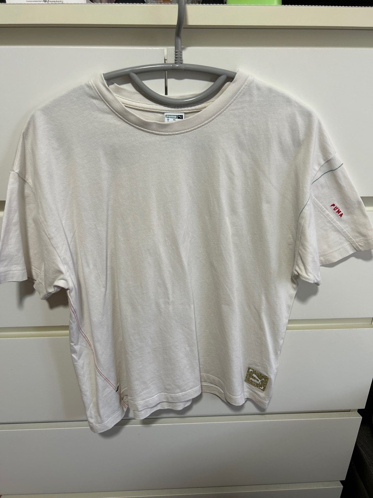 PUMA Beige Tshirt, Women's Fashion, Tops, Other Tops on Carousell