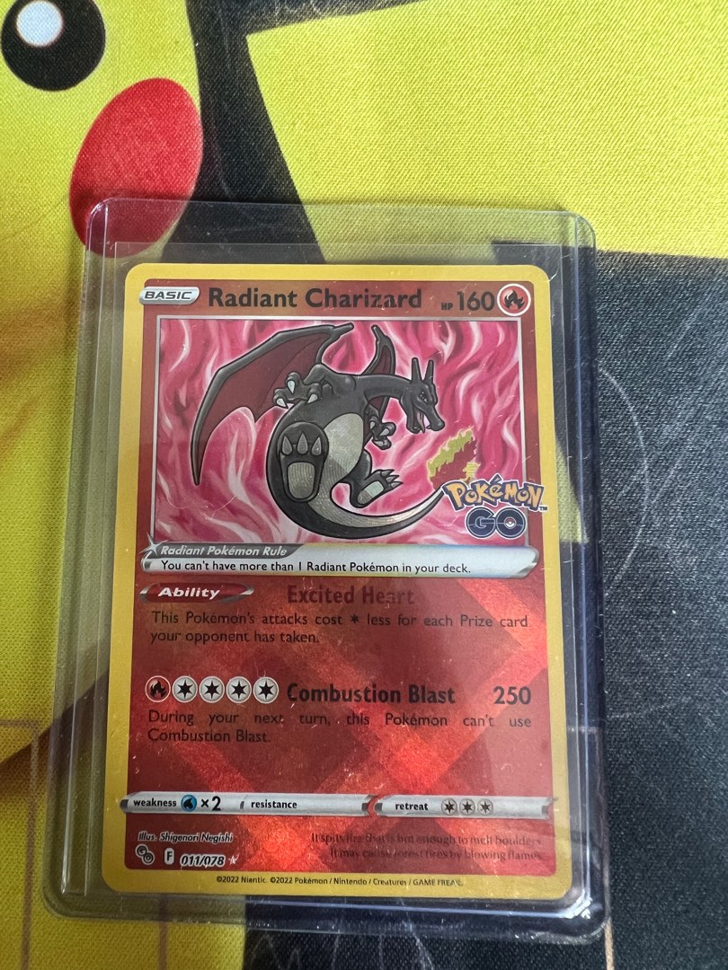Radiant Charizard Pokemon go, Hobbies & Toys, Toys & Games on Carousell