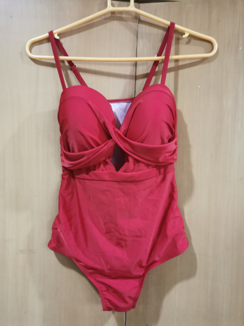 Red bathingsuit, Women's Fashion, Swimwear, Bikinis & Swimsuits on ...