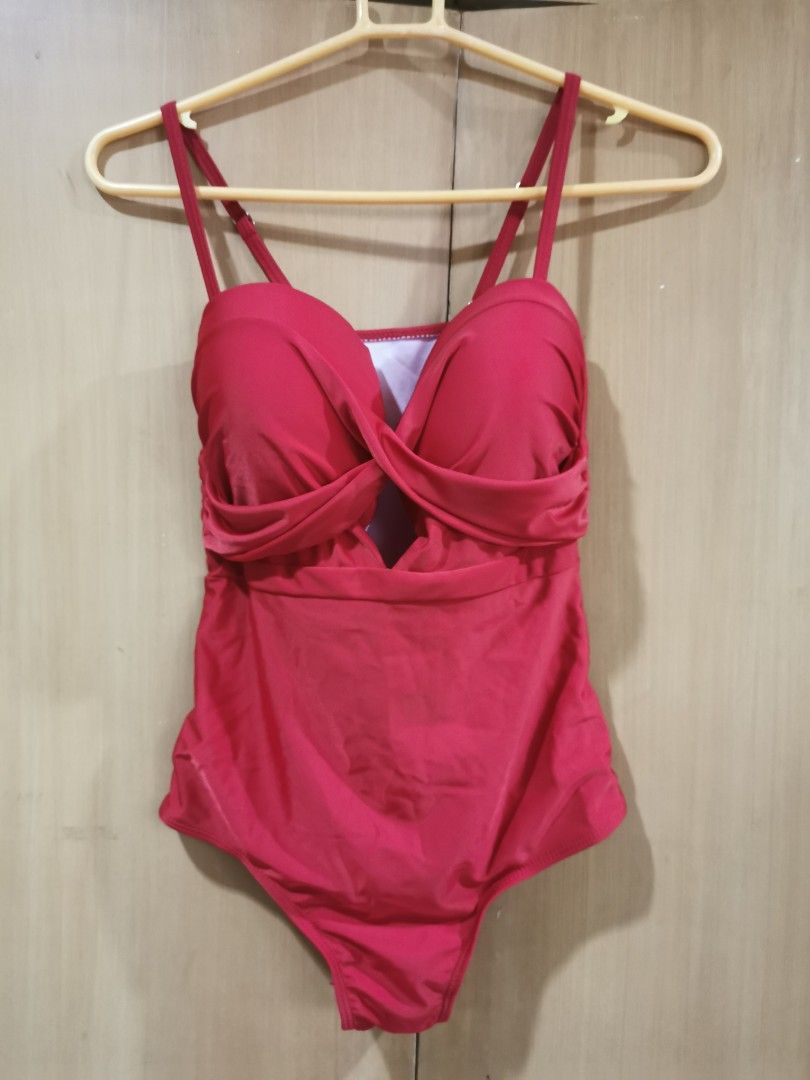 Red bathingsuit, Women's Fashion, Swimwear, Bikinis & Swimsuits on ...