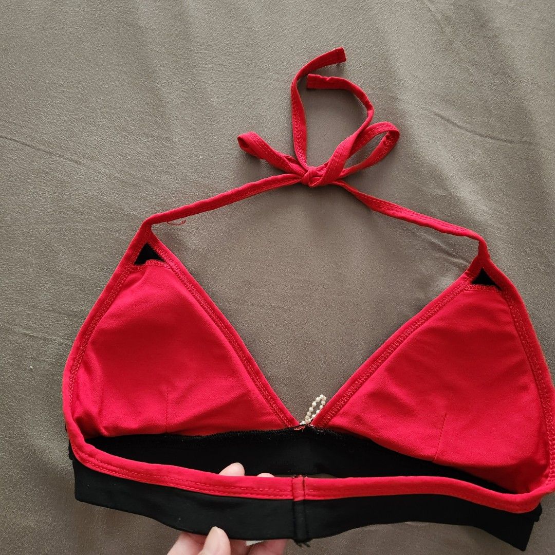 Red Black Bikini Swimsuit On Carousell