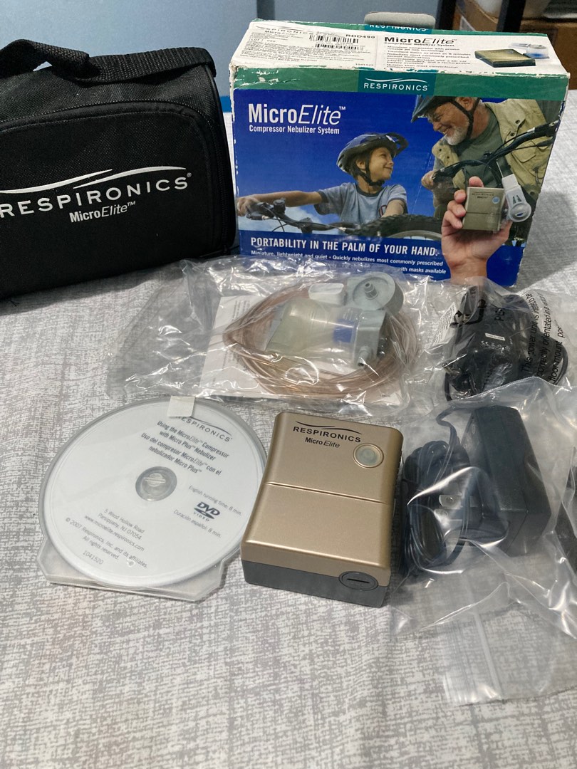 Respironics Micro Elite Compressor Nebulizer, Health & Nutrition ...