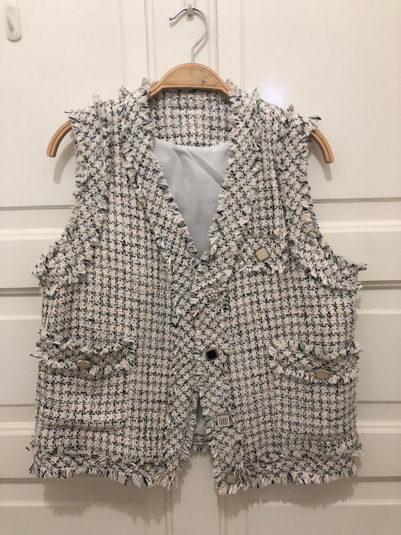 Vest formal / Rompi / vest / vest fashion / bolero fashion / vest putih ...