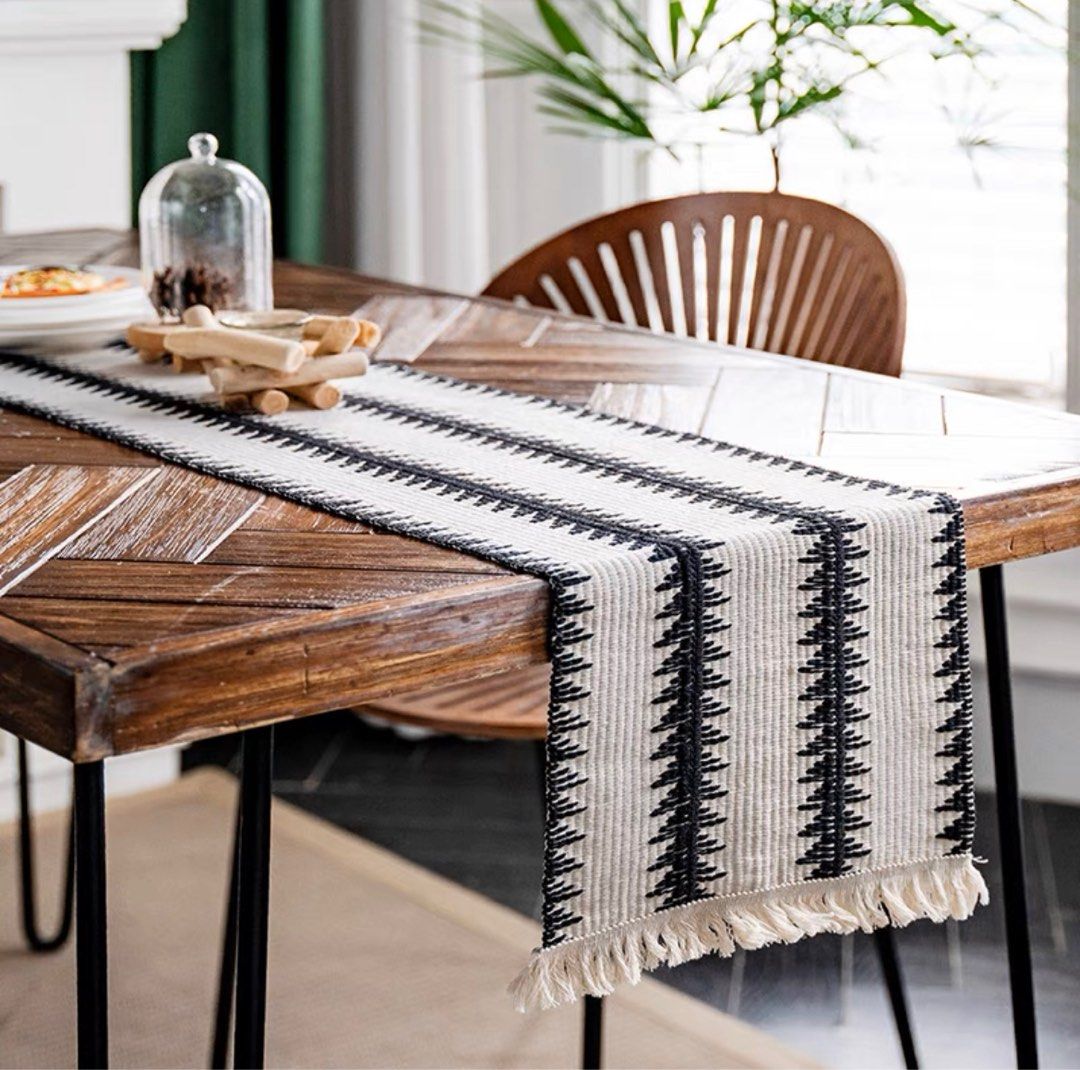 Rustic Woven Table Runner, Furniture & Home Living, Home Decor, Other ...