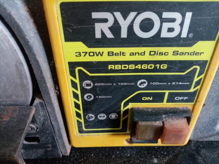 RYOBI RBDS4601G 370W BELT&DISC SANDER, Commercial & Industrial ...