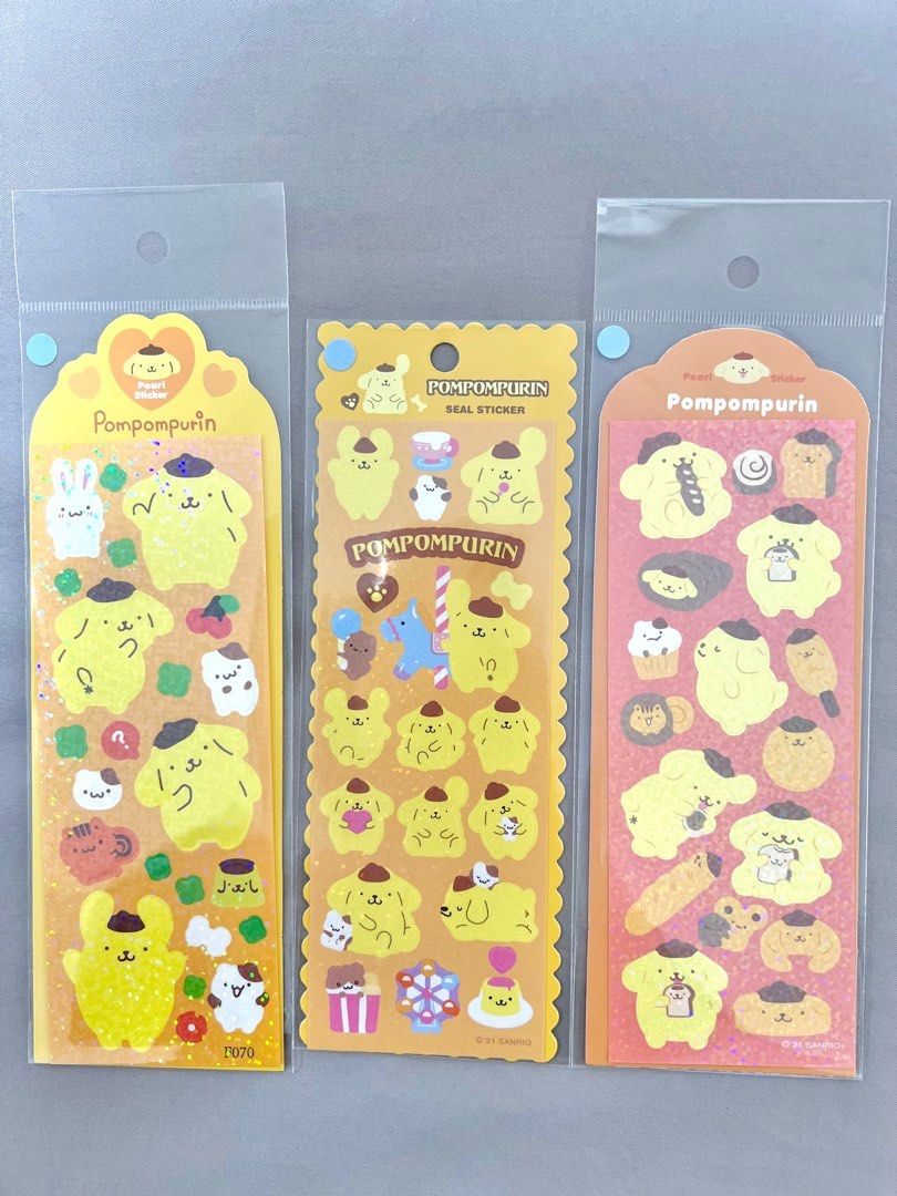 Sanrio Pompompurin Sticker, Hobbies & Toys, Stationery & Craft ...