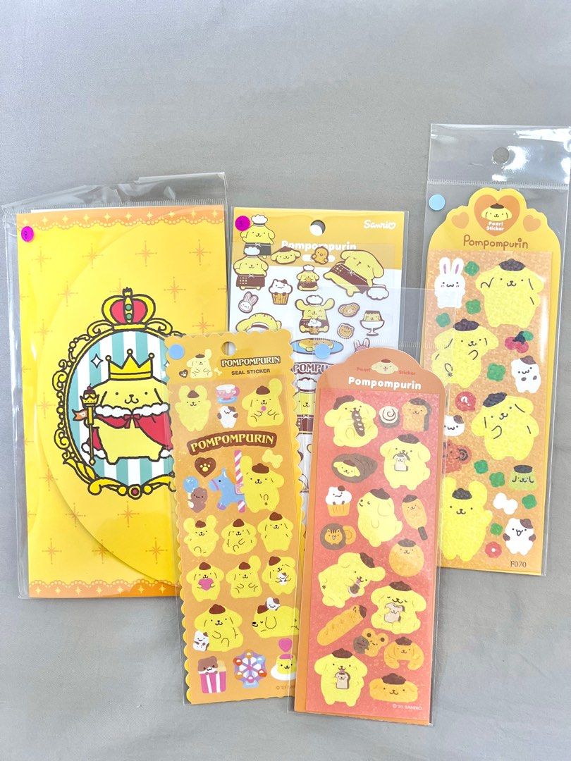 Sanrio Pompompurin Sticker, Hobbies & Toys, Stationery & Craft ...
