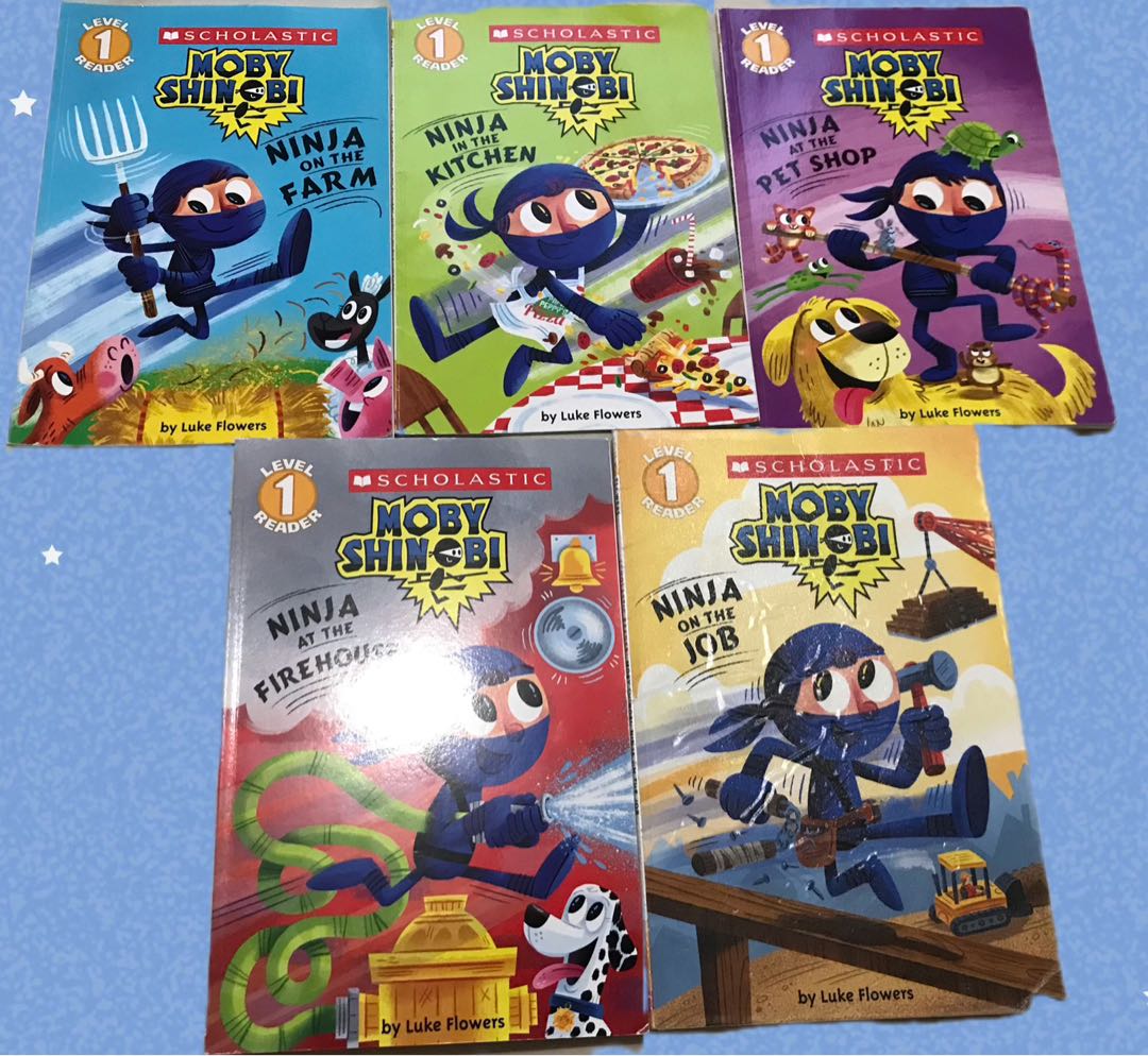 Scholastic Reader, Level 1: Moby Shinobi, 興趣及遊戲, 書本 & 文具, 小朋友書 - Carousell
