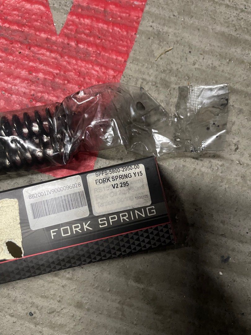 SCK Aerox/Sniper Fork spring, Motorcycles, Motorcycle Accessories on ...