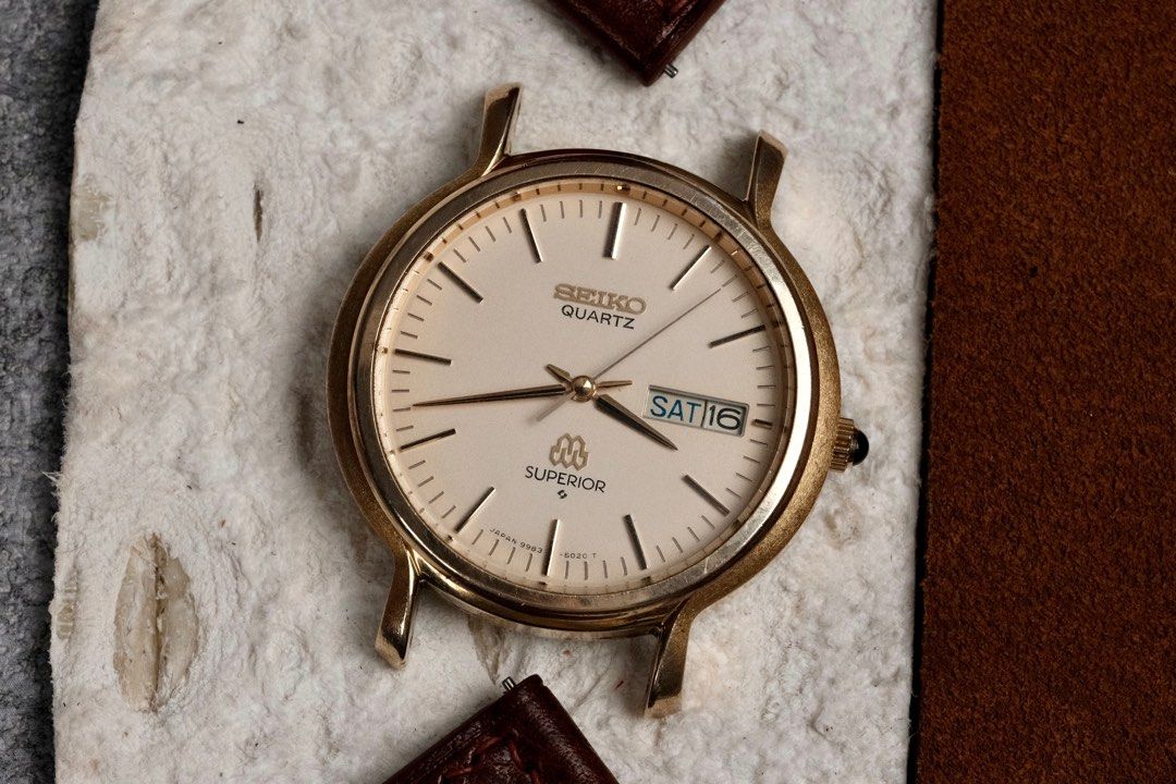 Seiko Quartz 9983-8020 Gold Cap, Men's Fashion, Watches & Accessories ...