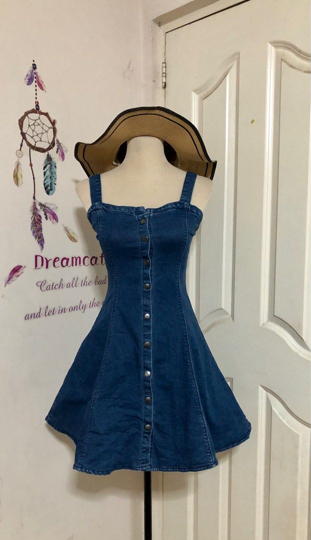 Sexy Denim Dress Womens Fashion Dresses And Sets Dresses On Carousell