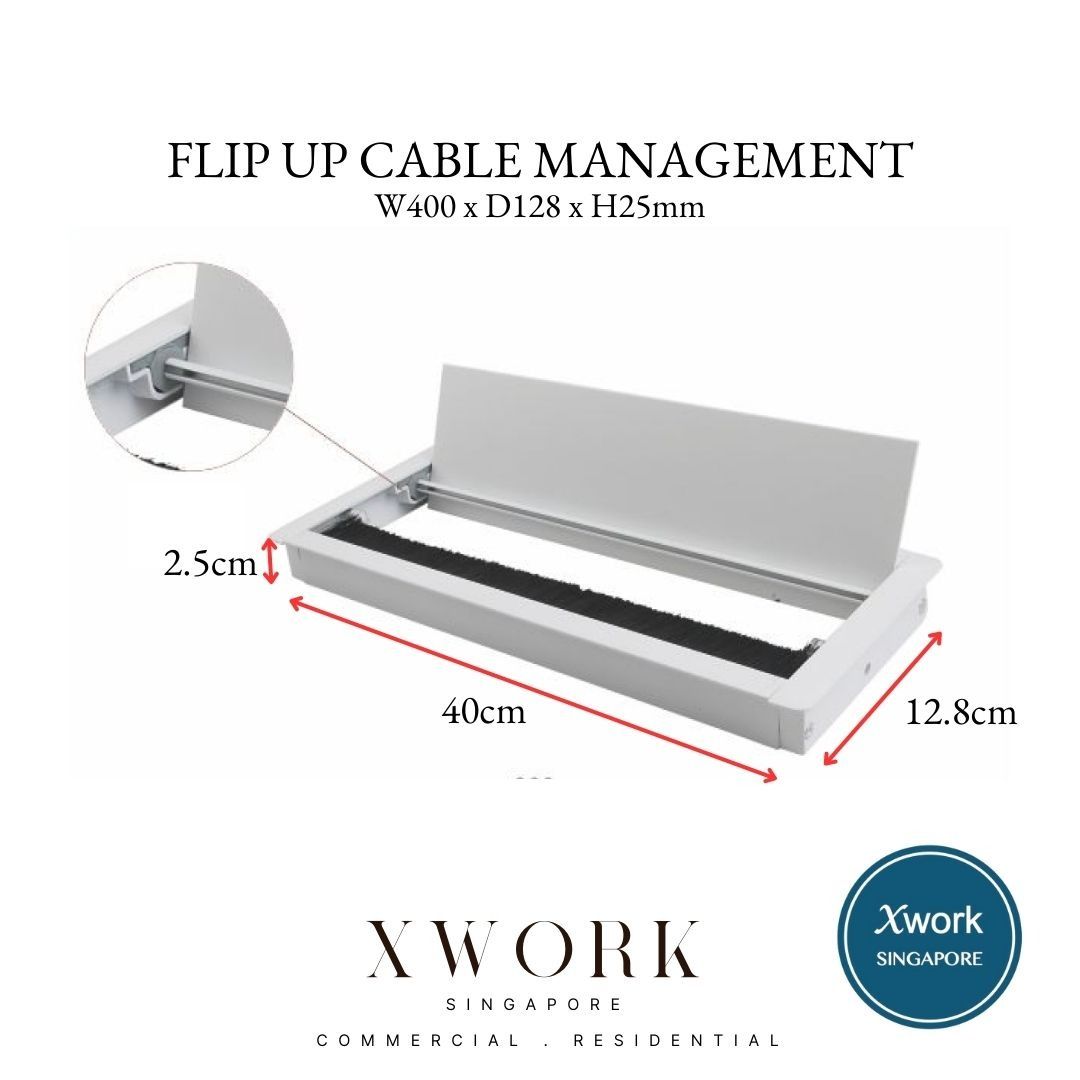 [SG Seller] Flip up Cover Box Wire Management for cables and wires ...