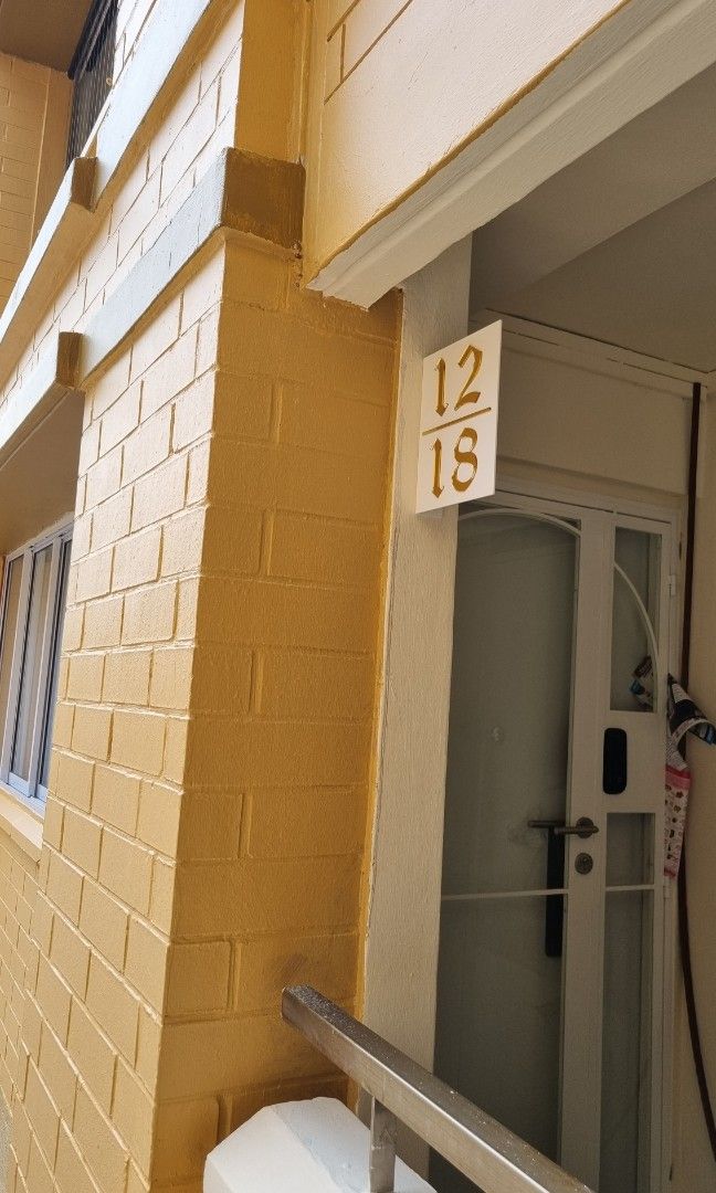 Side Wall Mount Home Unit number sign, Furniture & Home Living, Home ...