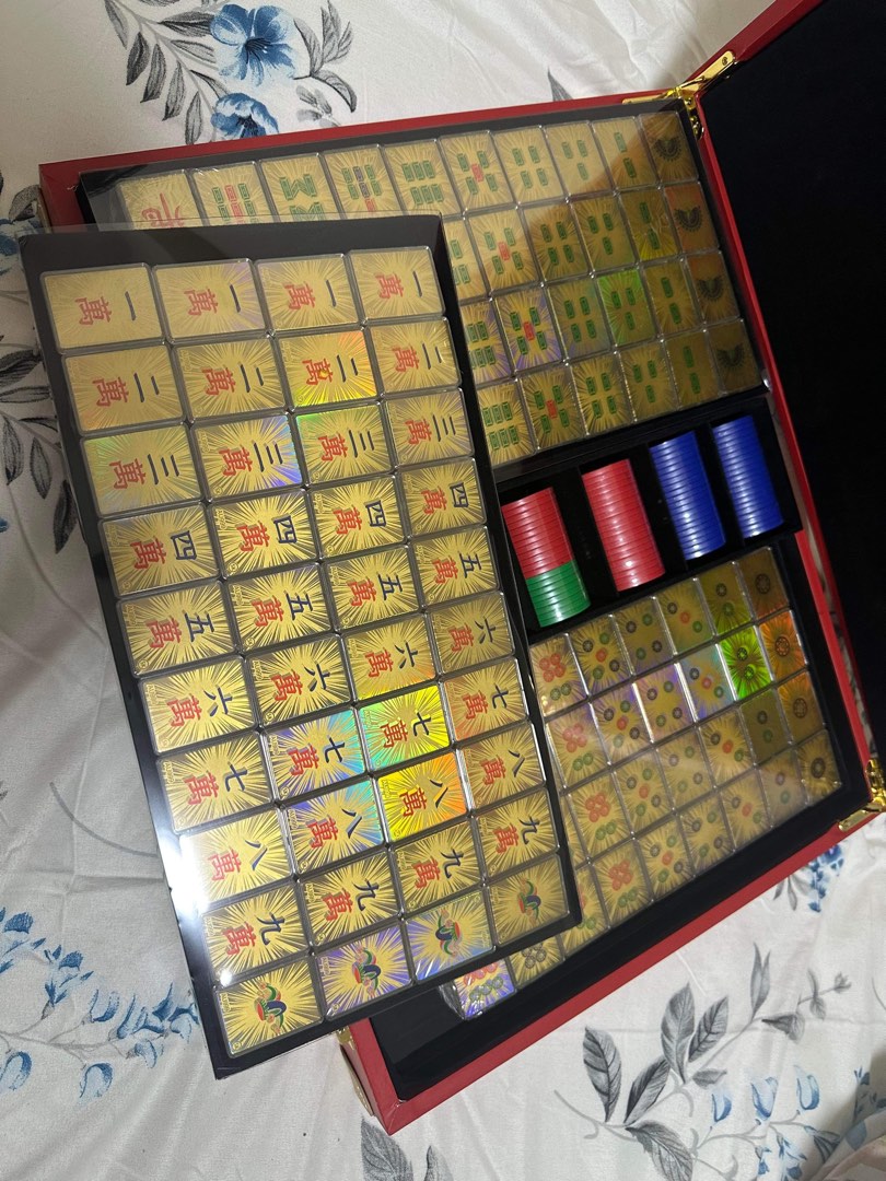 SK mahjong set pure gold 999, Luxury, Accessories on Carousell
