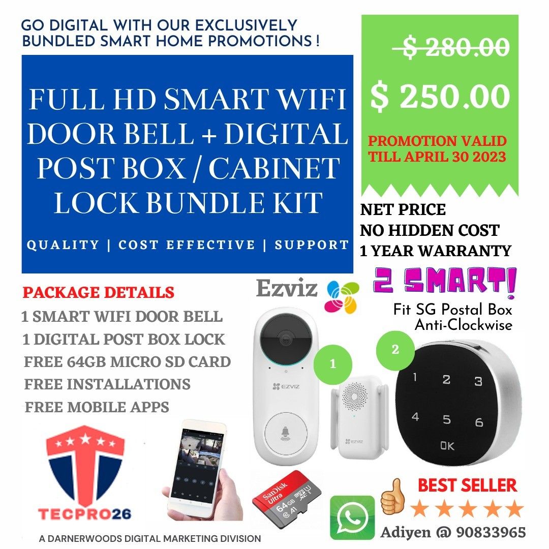 Smart Digital Post Box / Cabinet Lock / Door Access Control / CCTV ...