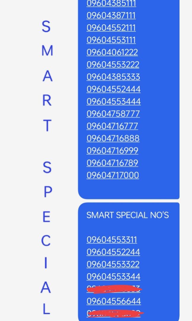SMART SPECIAL NUMBERS, Mobile Phones & Gadgets, Mobile & Gadget ...