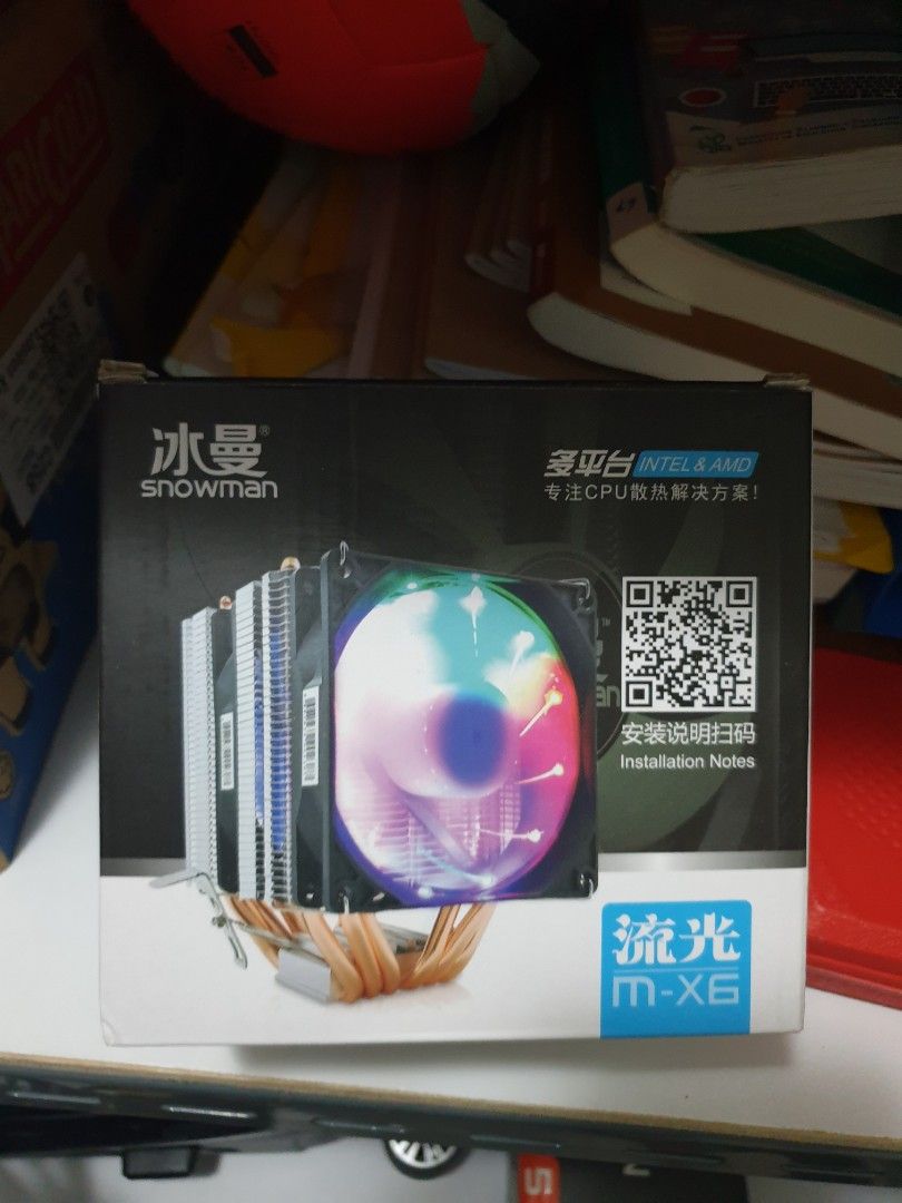 Snowman Triple Fan cpu cooler, Computers & Tech, Parts & Accessories ...