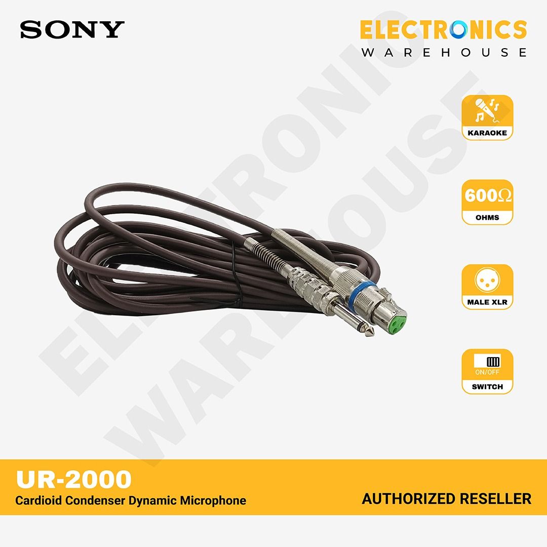 Sony UR-2000 Cardioid Condenser Dynamic Microphone for Stage and ...