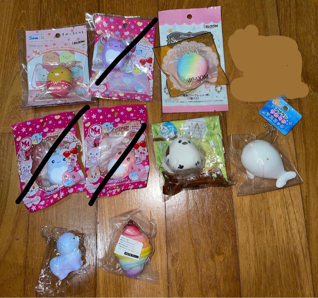 Squishy ibloom mashlo sumikko gurashi rainbow cheese cake Millie Billie ...