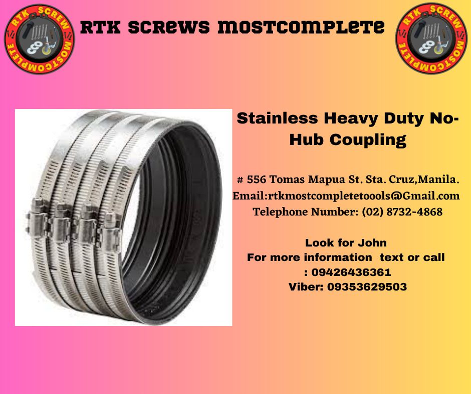 Stainless Heavy Duty No-Hub Coupling on Carousell