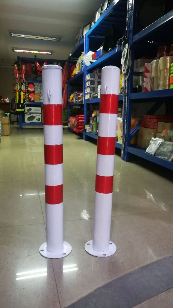 Steel Road Traffic Bollard Cone 30 inches Steel Warning Post Quality ...