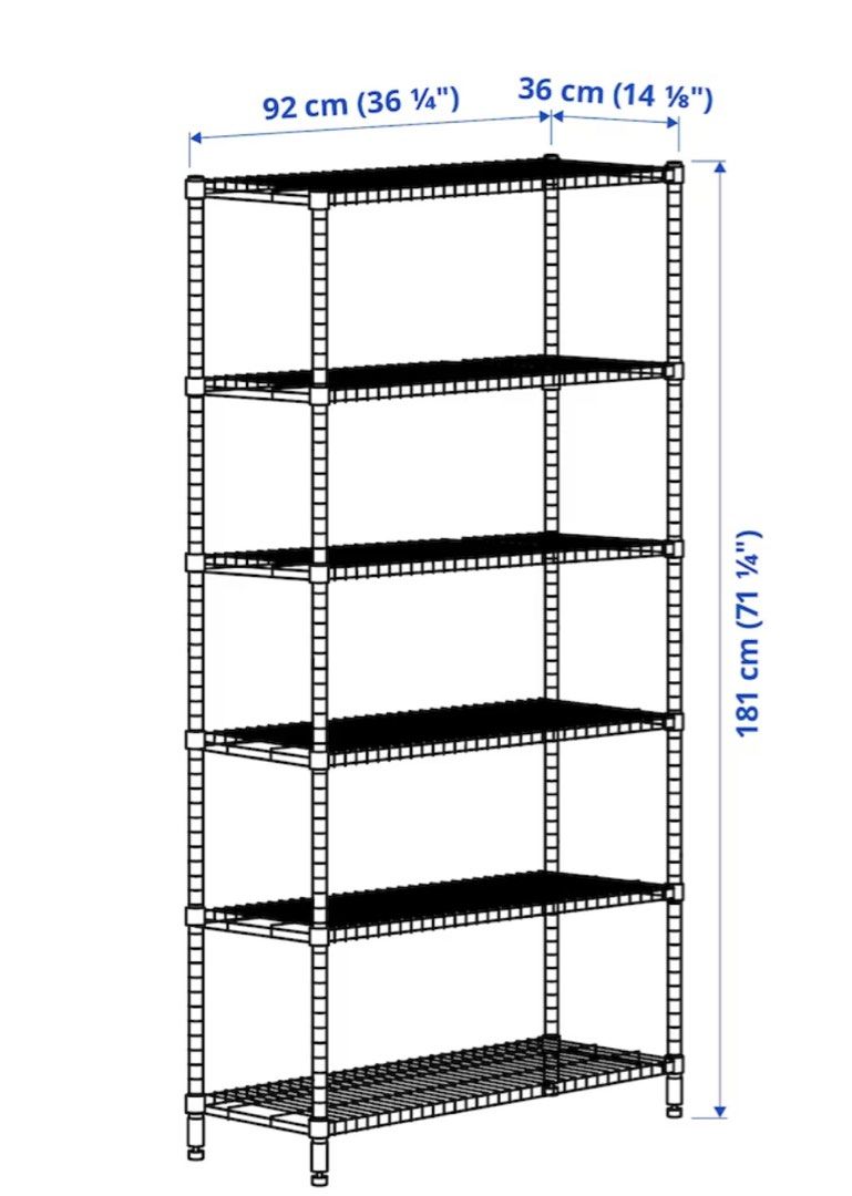 Ikea Omar Storage shelves, Furniture & Home Living, Furniture, Shelves ...