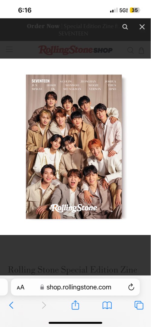 SVT x Rolling Stone Magazine, Hobbies & Toys, Books & Magazines ...