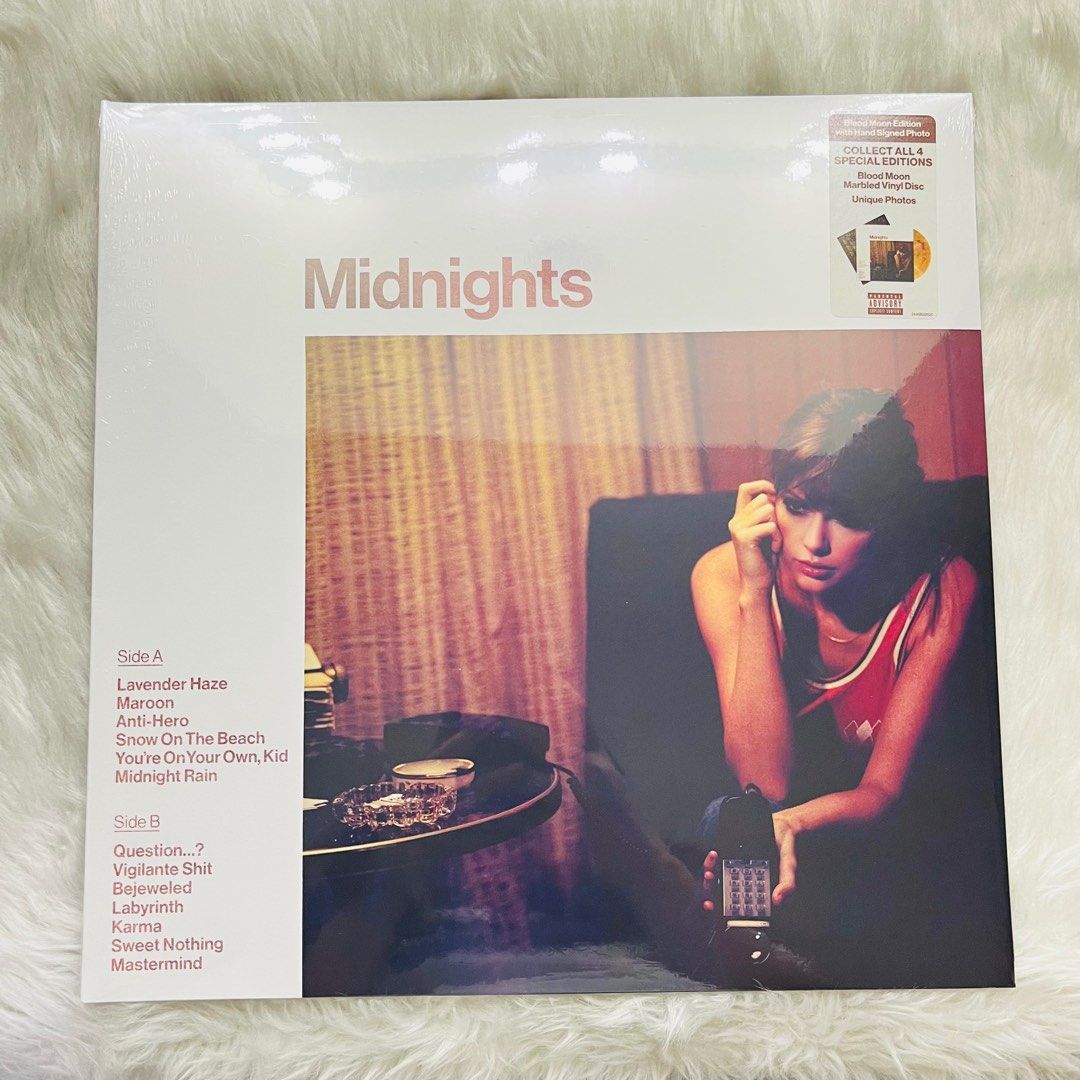 Taylor Swift SIGNED Midnights Vinyl on Carousell