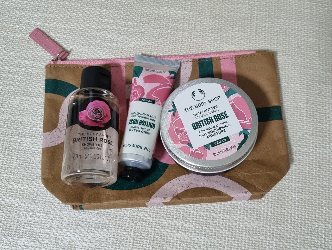 The body shop british rose set, Beauty & Personal Care, Bath & Body ...