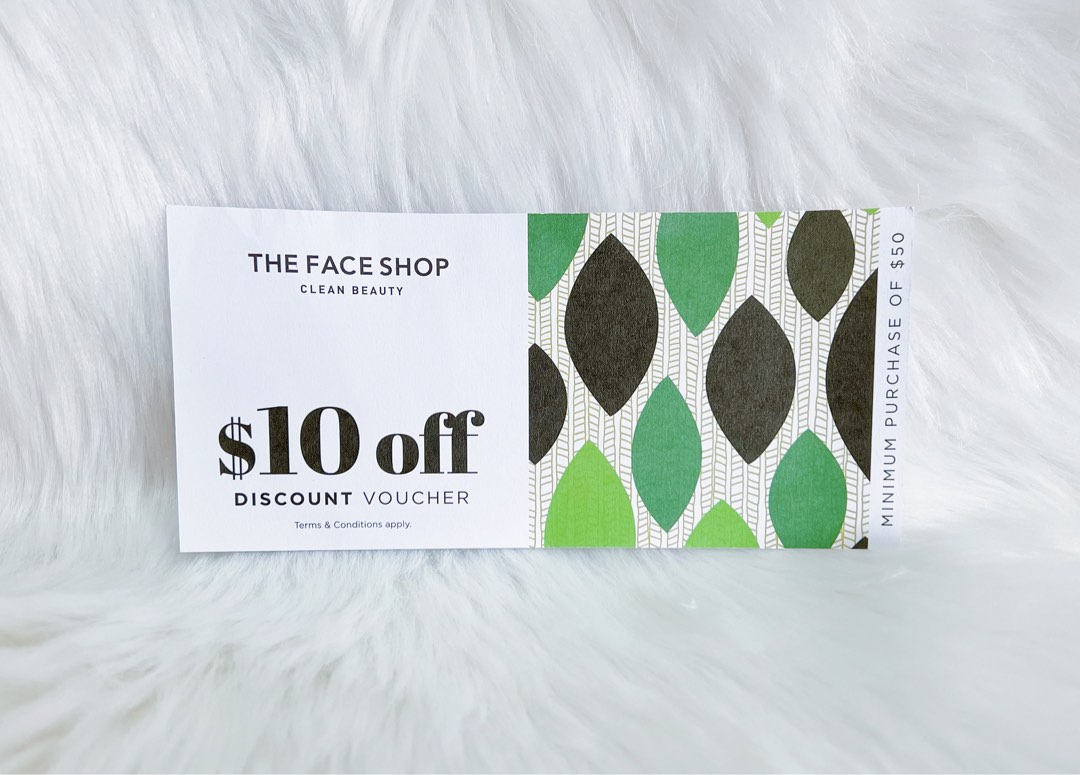 The Face Shop Voucher, Tickets & Vouchers, Vouchers on Carousell