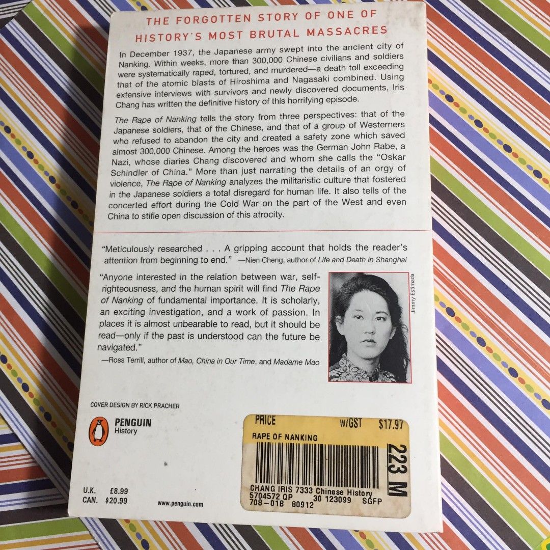 The Rape of Nanking by Iris Chang, Hobbies & Toys, Books & Magazines ...