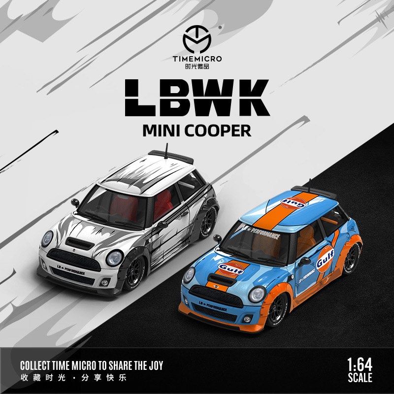 Time Micro 1/64 LBWK Mini Cooper Gulf or White, Hobbies & Toys, Toys ...