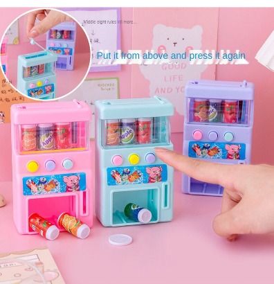 Toy Mini Vending Machine Toy Beverage Machine (JL1398), Hobbies & Toys ...
