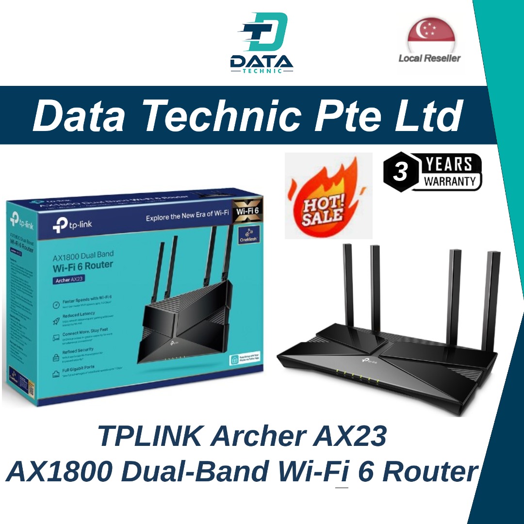 TPLINK ARCHER AX23 AX1800 Dual-Band Wi-Fi 6 Router, Computers & Tech, Parts & Accessories ...