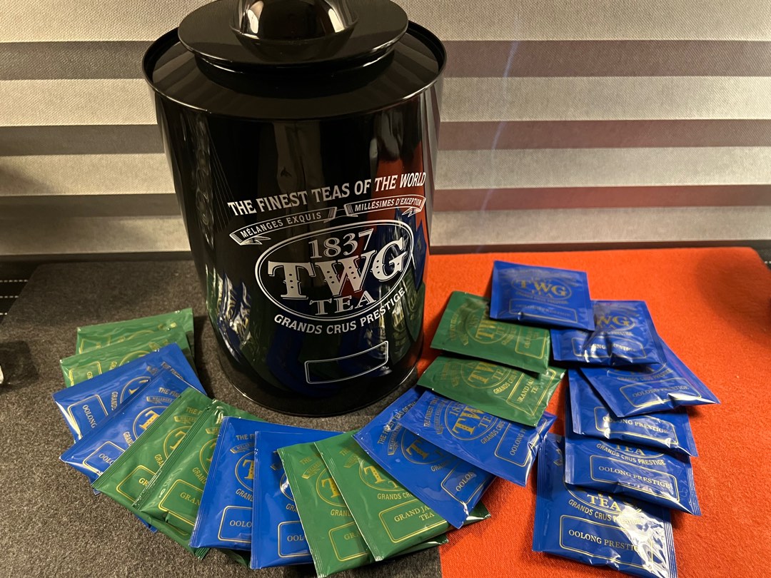 TWG Tin Canister with 20 TWG Tea Bags, Food & Drinks, Beverages on ...