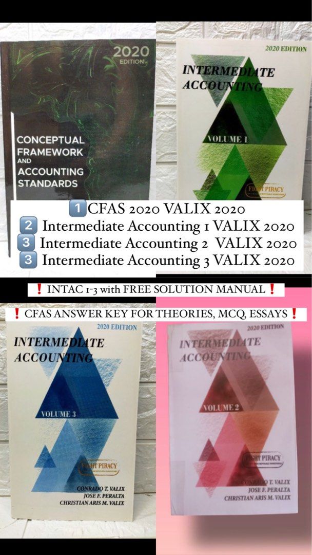 Valix 2020 Intermediate Accounting CFAS Conceptual Framework Accounting ...