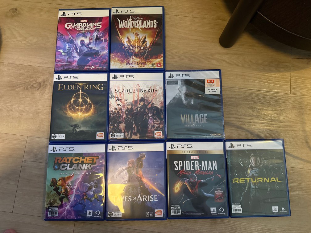 Various PS 5 games, Video Gaming, Video Games, PlayStation on Carousell