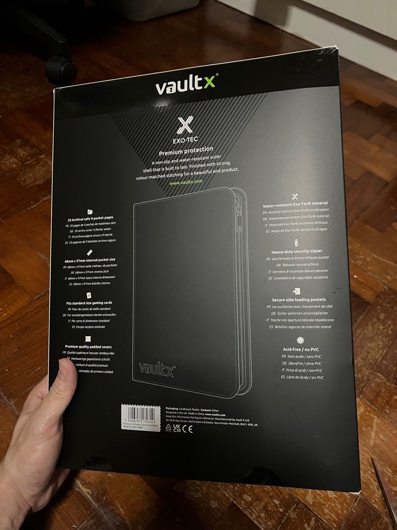 Vault X Premium eXo-Tec Zip Binder - 9 Pocket, Men's Fashion, Watches ...