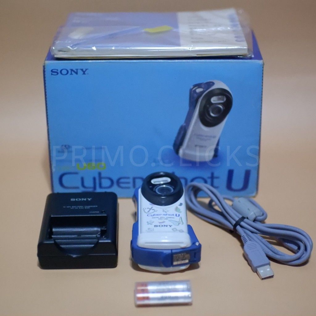 *Very Rare* Sony Cybershot DSC-U60 Waterproof Digital Camera (Box Set) (Video posted on IG reels ...