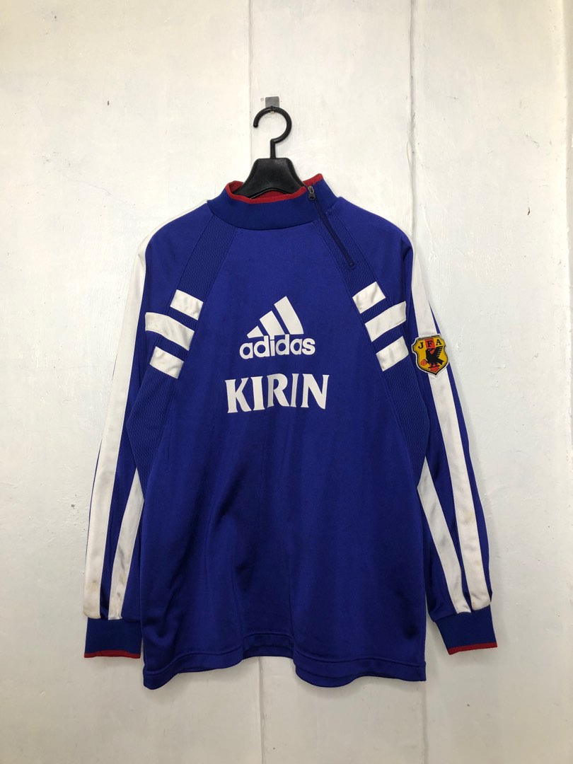 Vintage Adidas Soccer Jersey Kirin, Men's Fashion, Activewear on Carousell