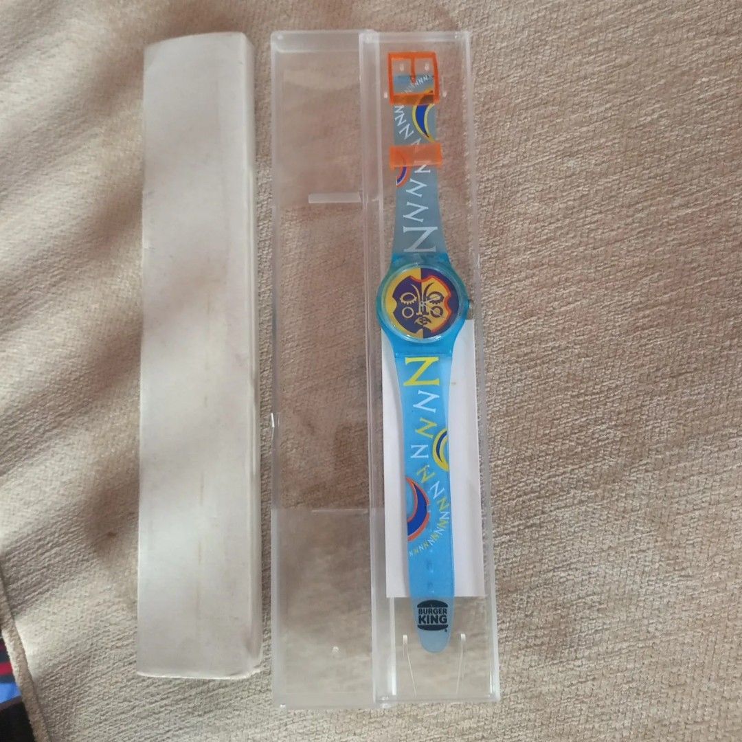 Vintage Burger king watch, Fesyen Wanita, Jam Tangan di Carousell