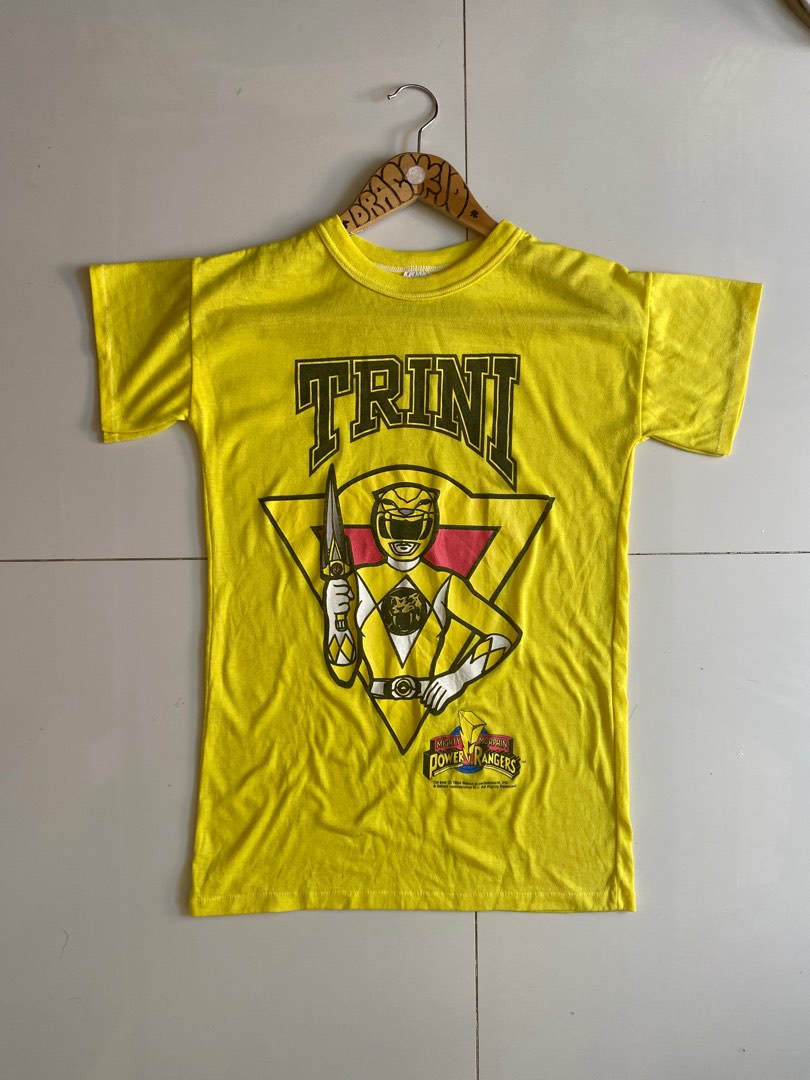 Vintage Trini Kwan / Yellow Ranger Mighty 1994, Women's Fashion, Tops ...