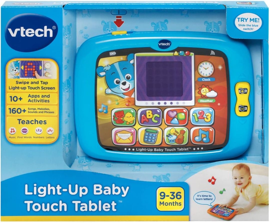 VTech Light-Up Baby Touch Tablet, Hobbies & Toys, Toys & Games on Carousell