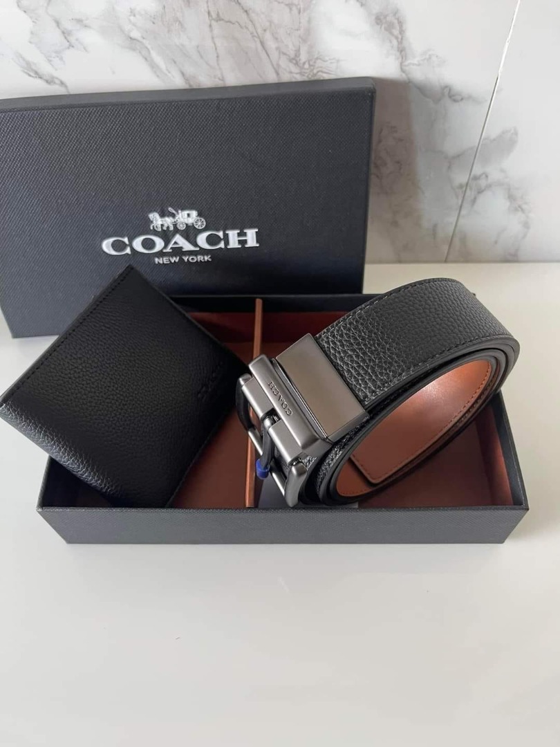 Wallet and Belt Bundle, Men's Fashion, Watches & Accessories, Wallets & Card Holders on Carousell
