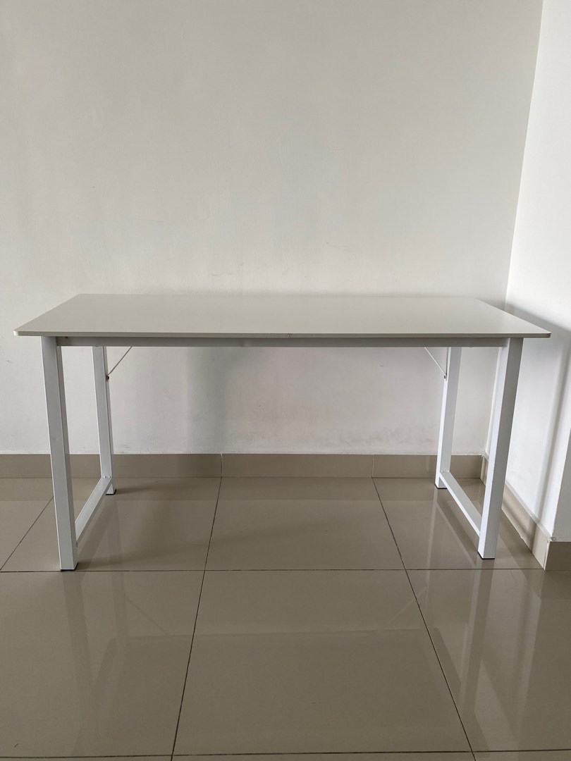 White long table, Furniture & Home Living, Furniture, Tables & Sets on ...