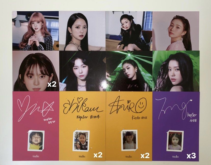 WTS KEP1ER YUJIN XIAOTING BAHIYYIH DAYEON CHAEHYUN MASHIRO HIKARU YESEO YEONGEUN FIRST IMPACT ...