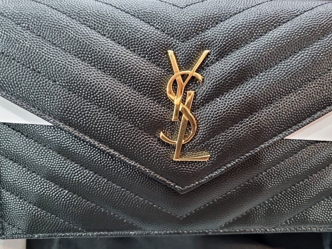 YSL Saint Laurent WOC Wallet on Chain, Luxury, Bags & Wallets on Carousell