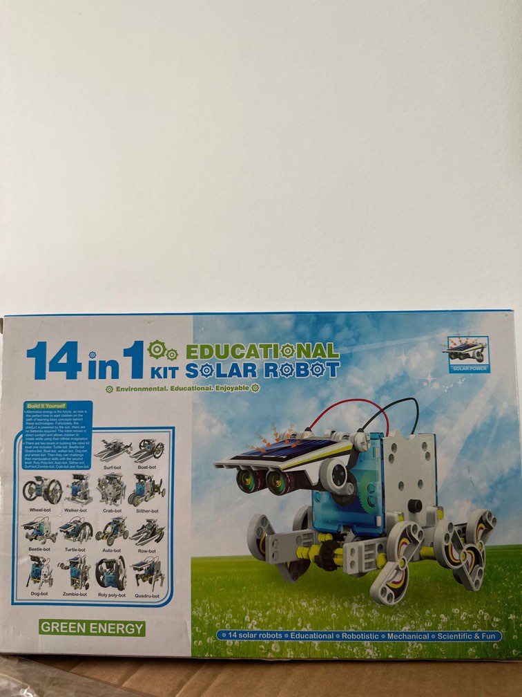 14 in 1 educational solar robot, Hobbies & Toys, Toys & Games on Carousell