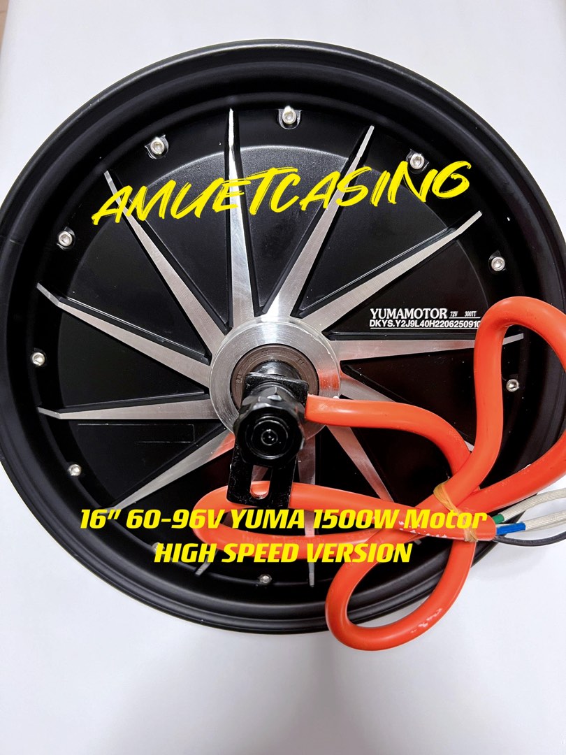 16 inch 1500w 60-96v YUMA Motor High Speed Version bluetag suv7 suv8 ebike xiaodao saso gt-64 ...