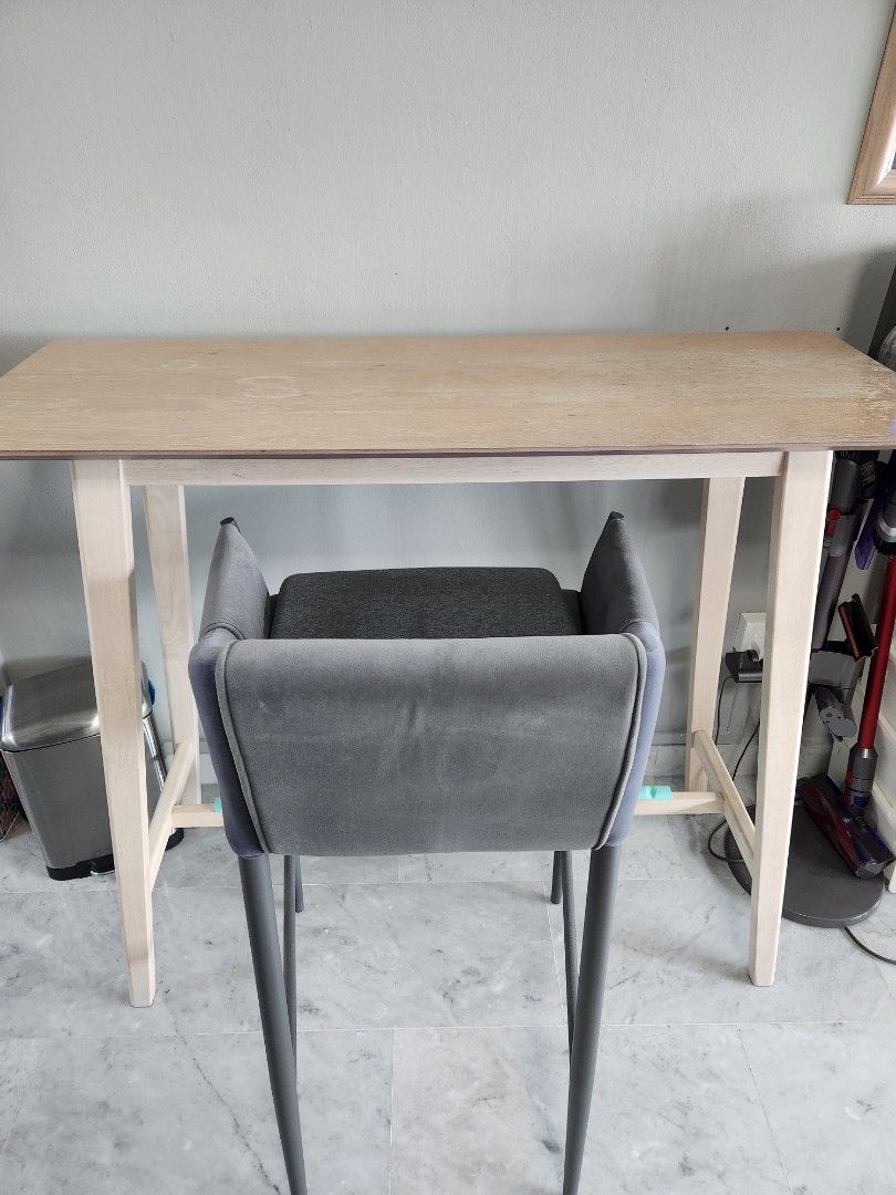 Enzo Bar Table White Wash (from FortyTwo), Furniture & Home Living ...